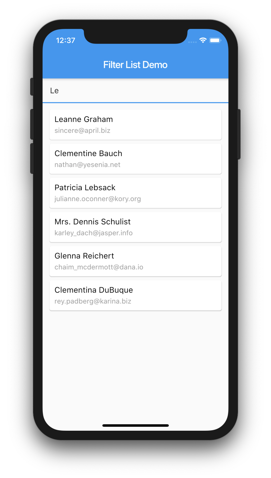 Filtering a ListView in Flutter using a onChange on TextField with ... Filtering a ListView in Flutter using a onChange on TextField with ...